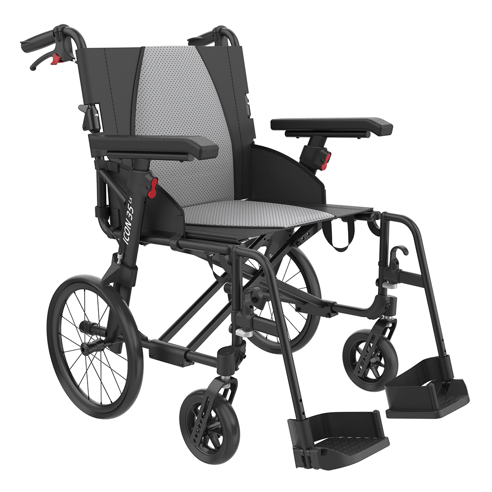 Rullstol ICON35 LX, Små hjul